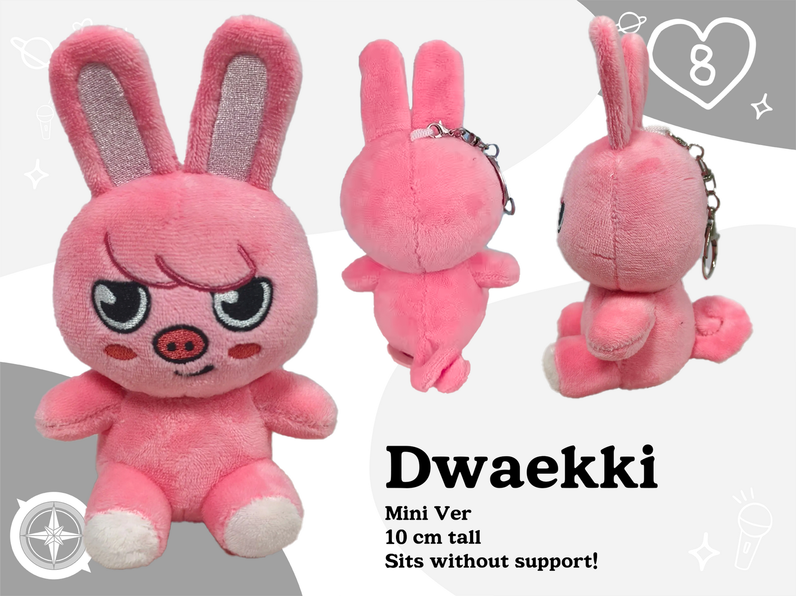 SKZOO Mini Seated Keychain Plushie – Beyond The Shirt